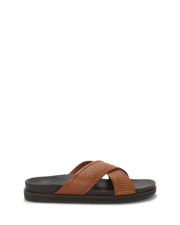Vince Camuto Cross-band Sandals - Saddle Brown