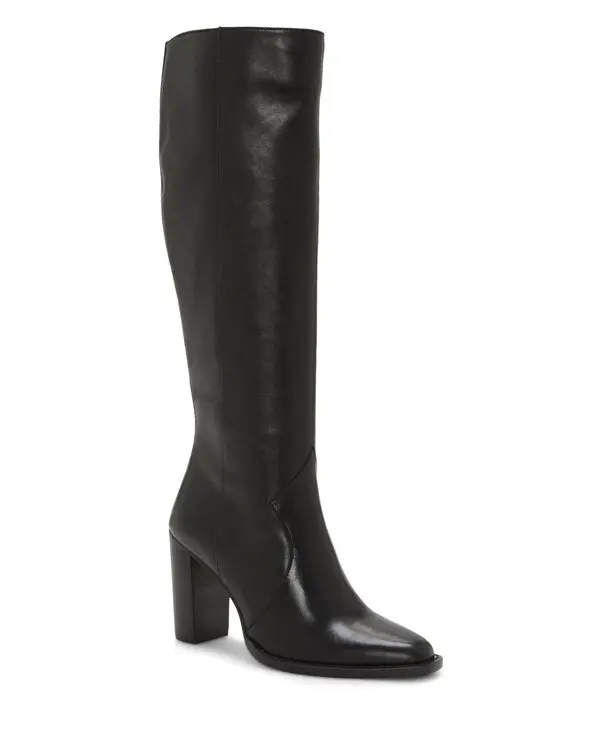 Vince Camuto Lecheya Wide Calf Knee High Boots - Black