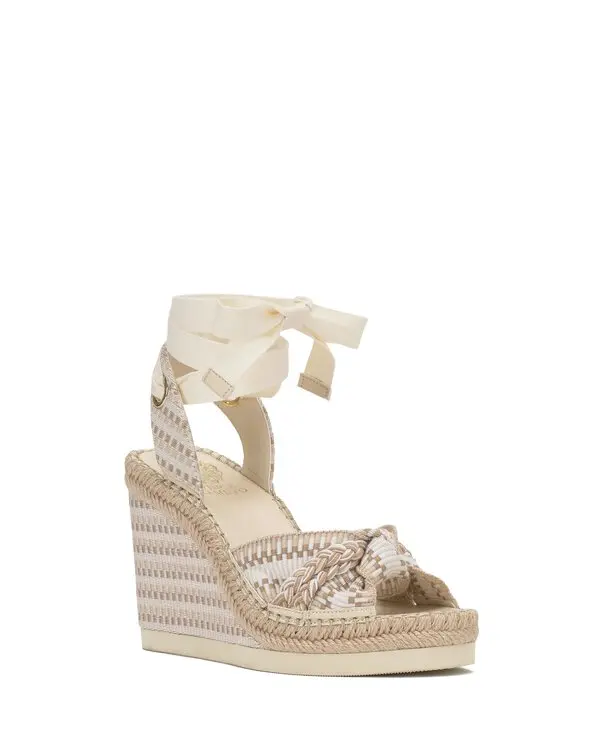 Vince Camuto Bealie Wedge Sandal - Ivory Multi