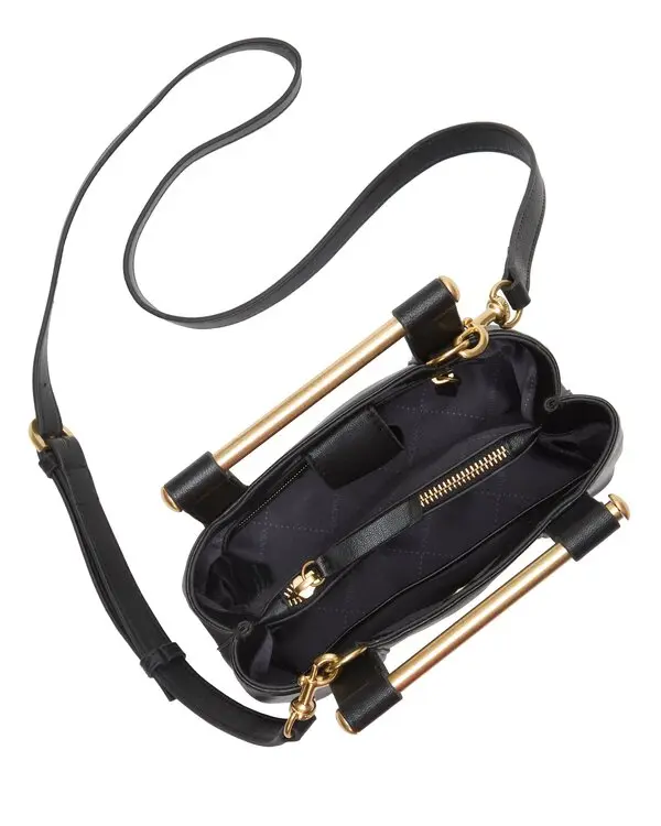 Vince Camuto Jayda Satchel - Black Leather