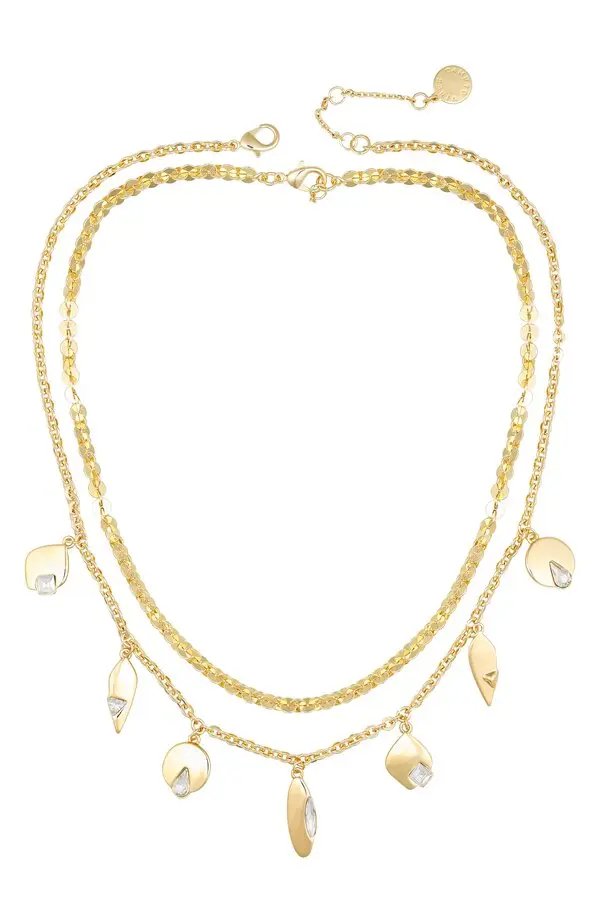 Vince Camuto Gold-tone Charm Layered Necklace - Gold Tone