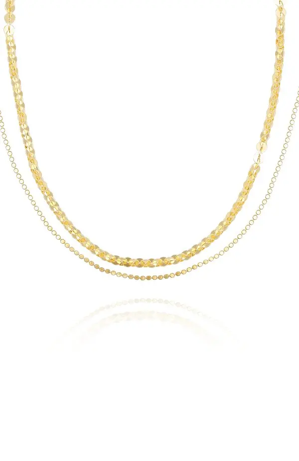 Vince Camuto Layered Chain Necklace - Gold Tone