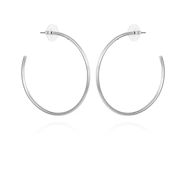 Vince Camuto Open Hoop Earrings - Silver Tone