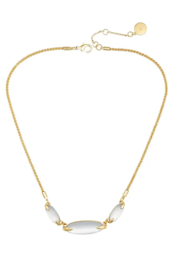 Vince Camuto Gold-tone Collar Stone Necklace - Gold Tone