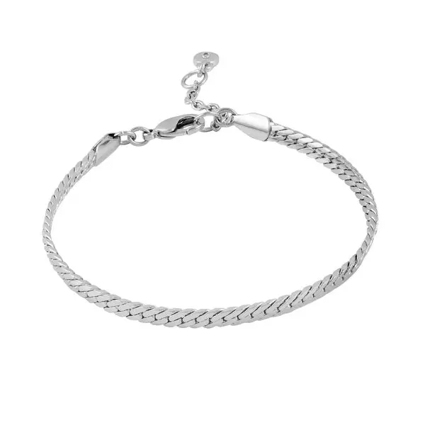 Vince Camuto Silvertone Snake Chain Bracelet - Silver Tone