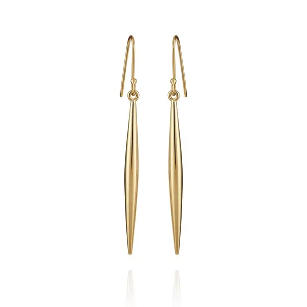 Vince Camuto Linear Spear Drop Earrings - Gold Tone