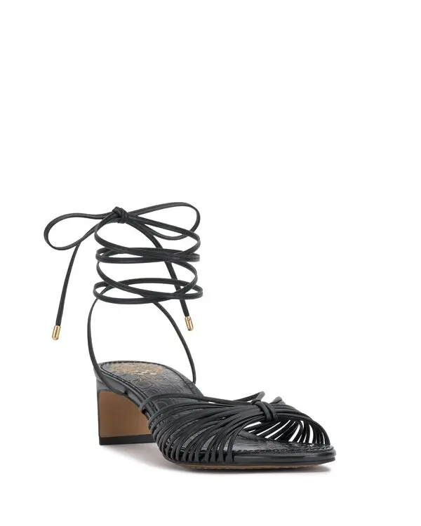 Vince Camuto Lory Kitten Heel Sandal - Black