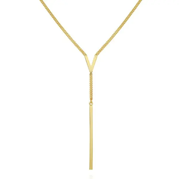 Vince Camuto Lariat Y Necklace - Gold Tone