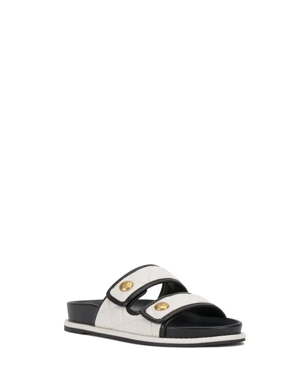 Vince Camuto Graysin Slide - Bianco/black Leather