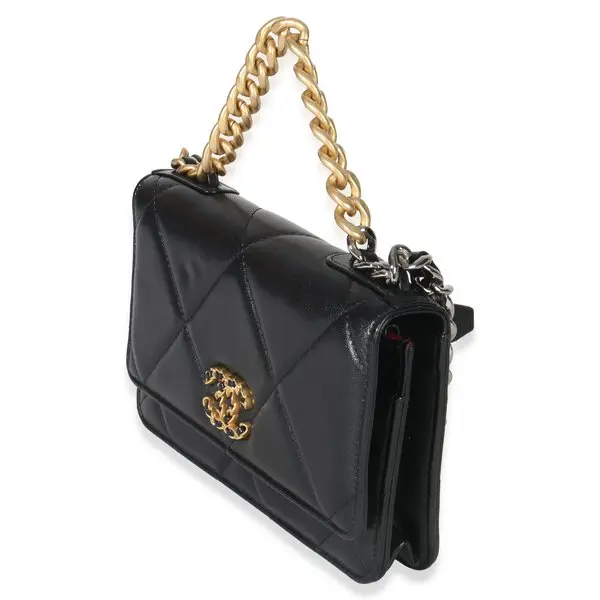 Chanel 19 Wallet On Chain Quilted Lambskin