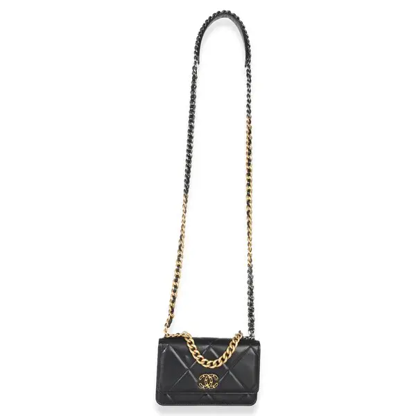 Chanel 19 Wallet On Chain Quilted Lambskin