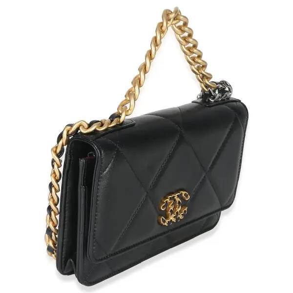 Chanel 19 Wallet On Chain Quilted Lambskin