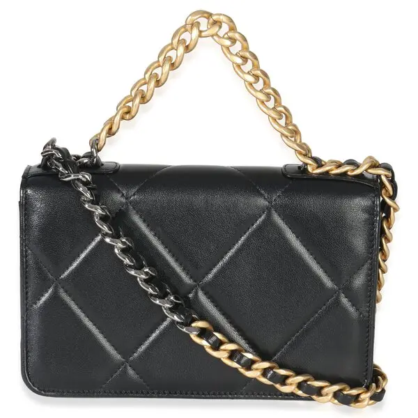 Chanel 19 Wallet On Chain Quilted Lambskin