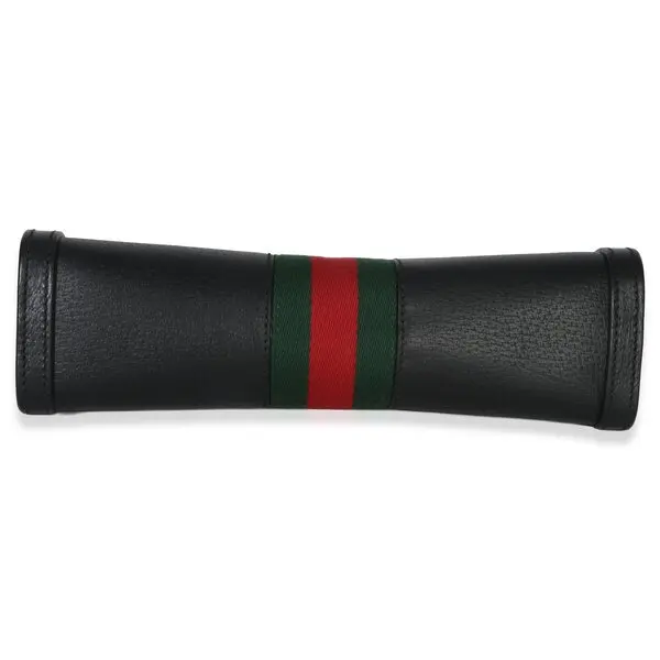 Gucci Calfskin Gg Ophidia Shoulder Bag - Black