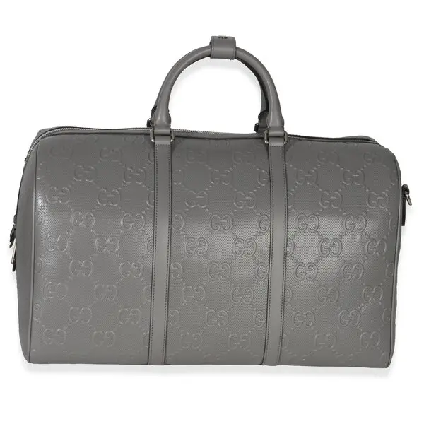 Gucci Gg Tennis Duffle Bag - Gray