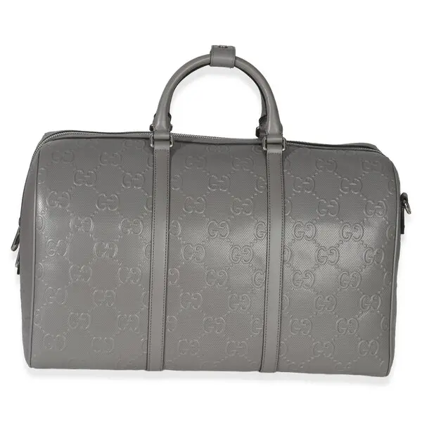 Gucci Gg Tennis Duffle Bag - Gray