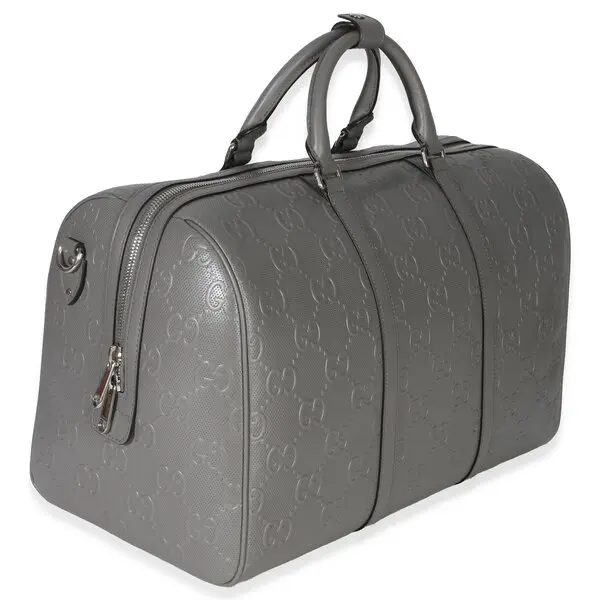 Gucci Gg Tennis Duffle Bag - Gray