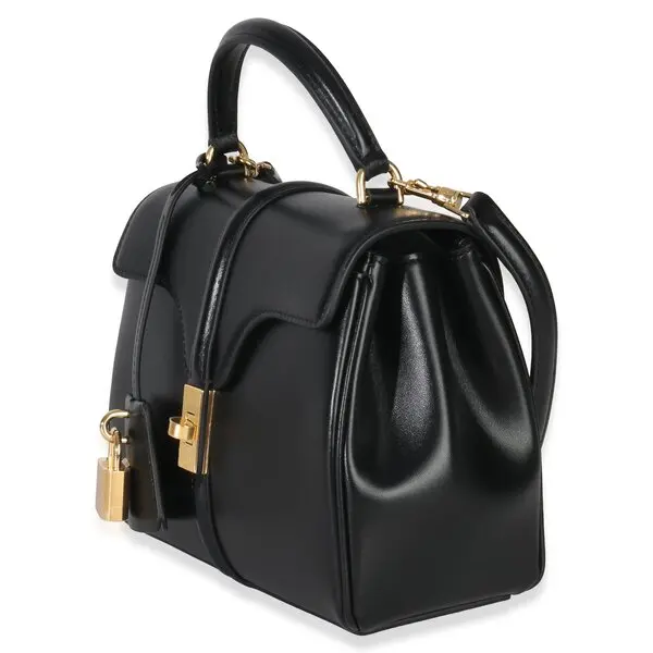 Celine 16 Top Handle Bag - Black