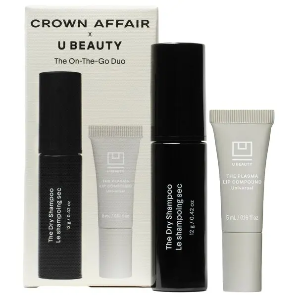 CROWN AFFAIR X U Beauty Mini Dry Shampoo & Plasma Lip Compound Set - One-color