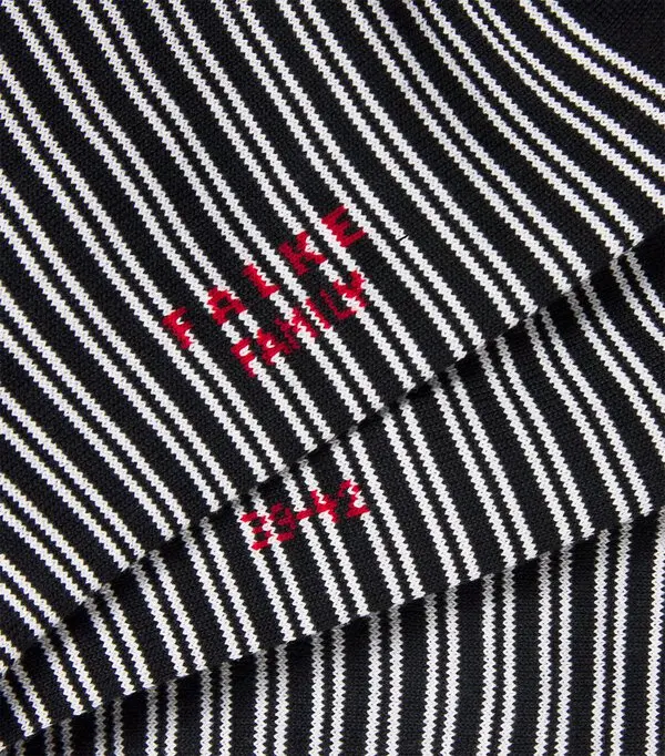 Falke Cotton-blend Stripe Socks - Black