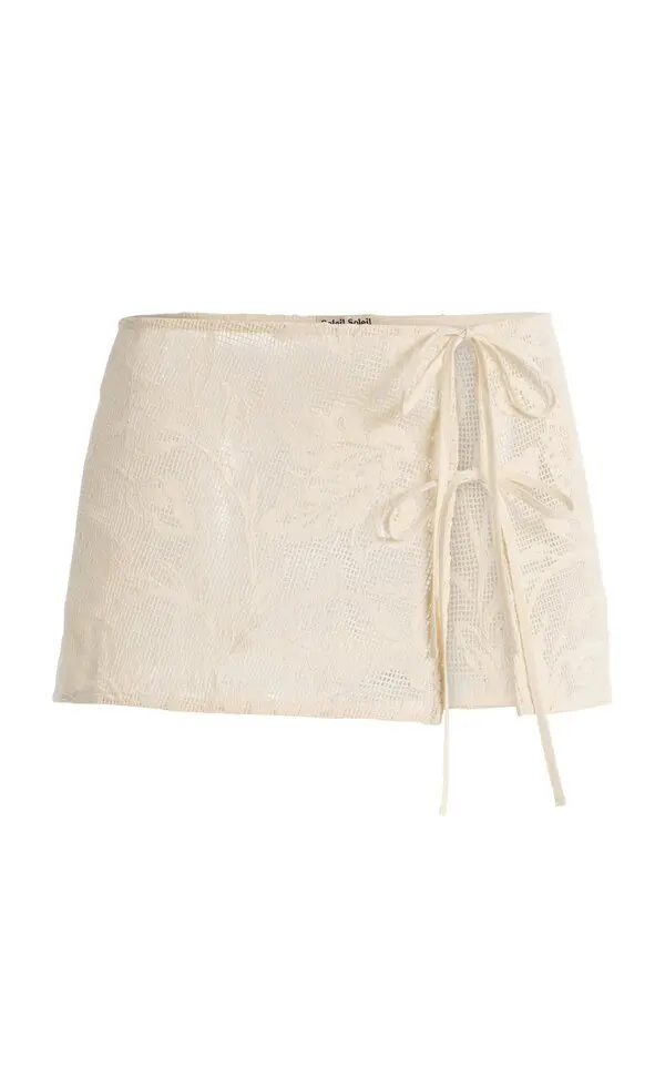 SOLEIL SOLEIL Annie Lace Wrap - White