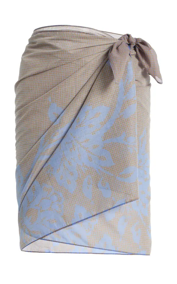 SOLEIL SOLEIL Petite Cotton Pareo - Blue