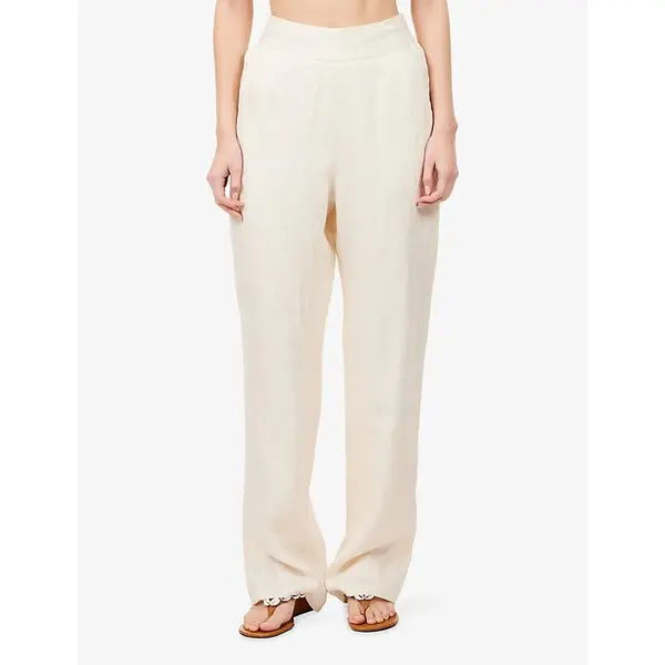 Second Summer Coco Straight-leg Linen Trousers