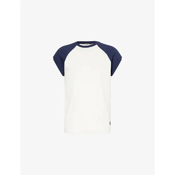 Simkhai Reuben Embroidered-logo Cotton T-shirt