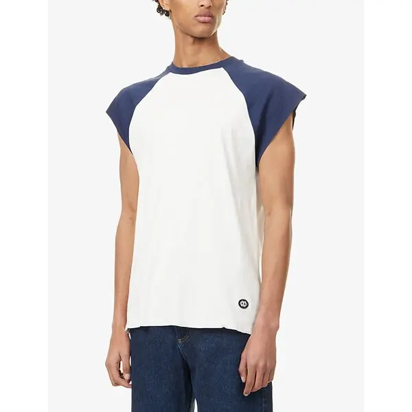 Simkhai Reuben Embroidered-logo Cotton T-shirt