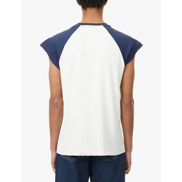 Simkhai Reuben Embroidered-logo Cotton T-shirt