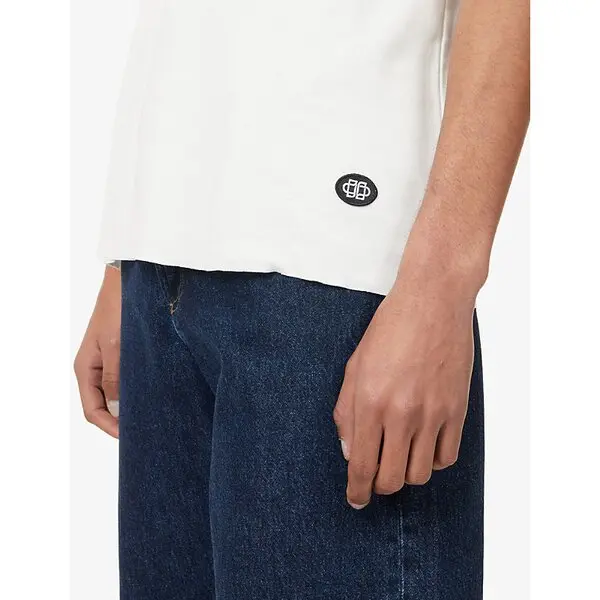 Simkhai Reuben Embroidered-logo Cotton T-shirt