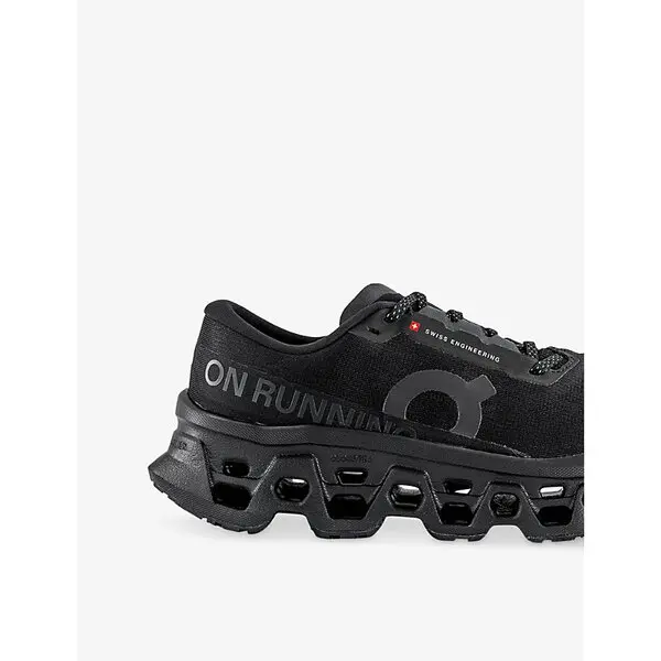 On Cloudmonster 3 Woven Trainers - Black Black