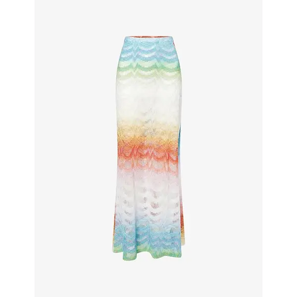 Missoni Gradient Raschel-knit Maxi Skirt - Multicolor