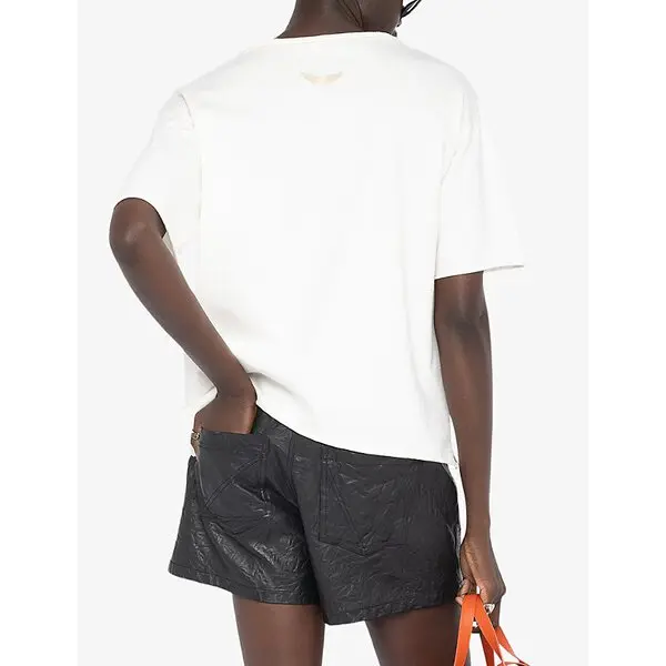 Zadig&Voltaire Meg Henley-collar Cotton T-shirt - Judo
