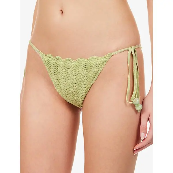 Devon Windsor Open-knit Bikini Bottom