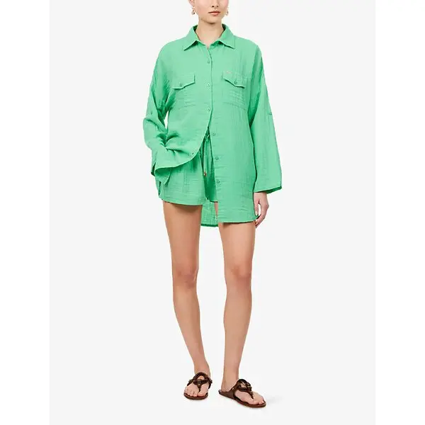 Melissa Odabash Abbie Relaxed-fit Cotton Shorts