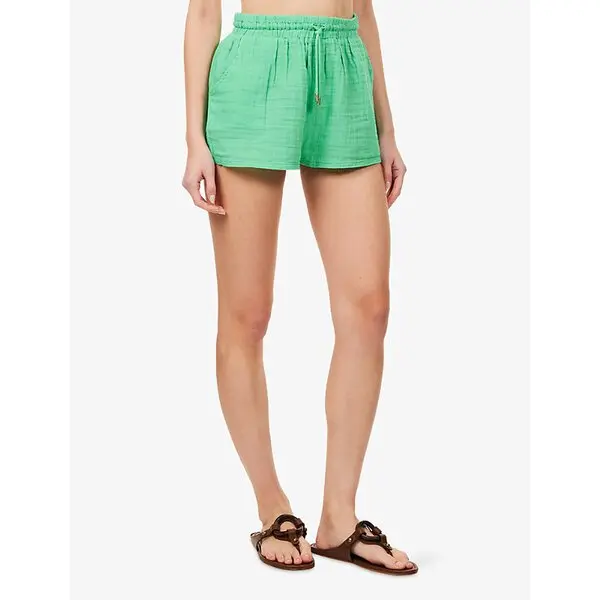 Melissa Odabash Abbie Relaxed-fit Cotton Shorts