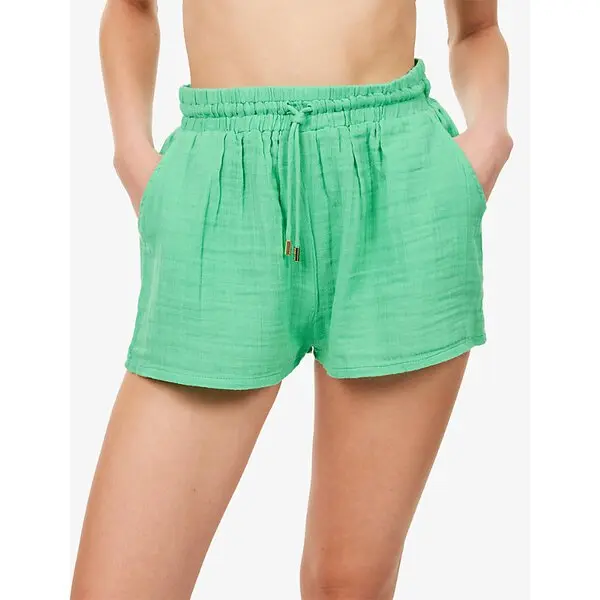 Melissa Odabash Abbie Relaxed-fit Cotton Shorts