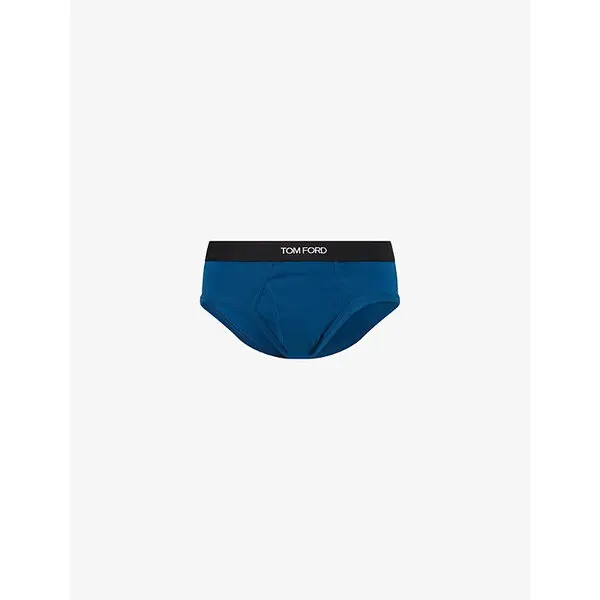 TOM FORD Classic Cotton-jersey Boxer Briefs Xxl - Navy/blue