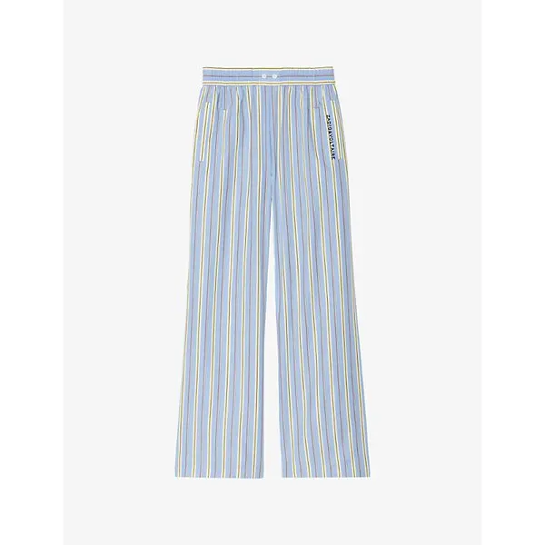 Zadig&Voltaire Stripe-print Cotton Trousers - Sixtine
