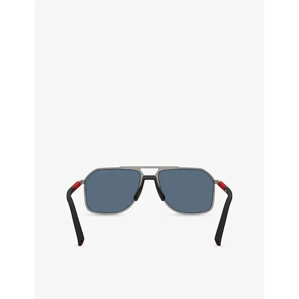 Prada Ps B51s Pilot-frame Sunglasses - Silver