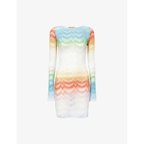 Missoni Gradient Raschel-knit Mini Dress - Multicolor