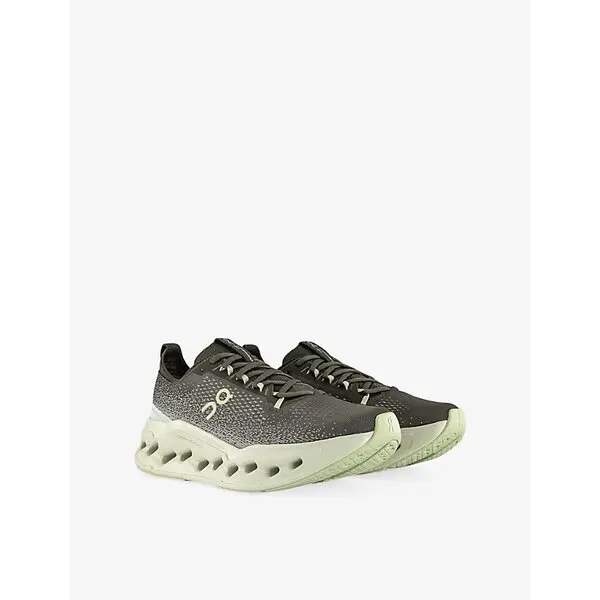 On Cloudsurfer Max Mesh Trainers - Olive Seedling