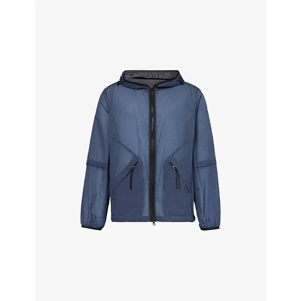 Moncler Sidus Hooded Woven Jacket - Medium Blue