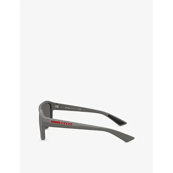 Prada Linea Rossa Ps B02s Injected Sunglasses - Grey