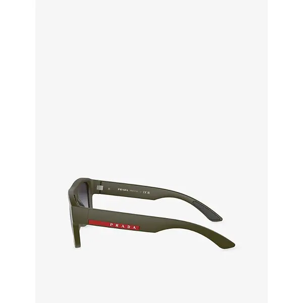 Prada Ps 04zs Square-frame Sunglasses - Green