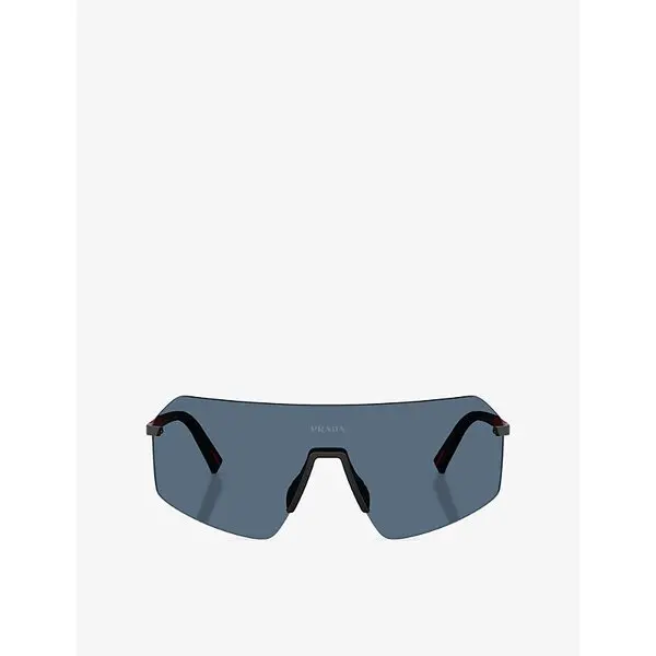 Prada Ps B50s Irregular Sunglasses - Black