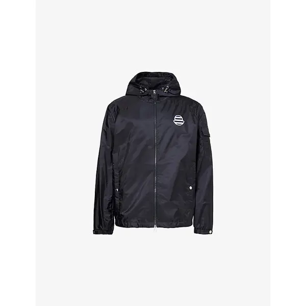 Moncler Mornay Hooded Shell Jacket - Navy