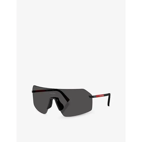 Prada Ps B50s Irregular-frame Metal Sunglasses