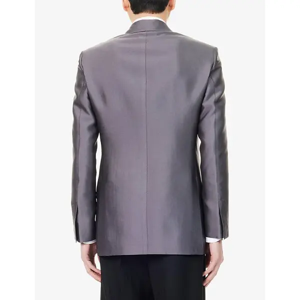 TOM FORD Double-breasted Regular-fit Silk Blazer